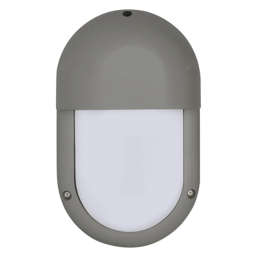 Væg og loft lampe E27 IP44 grå - LED Armatur - LysExperten.dk A/S